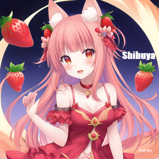 Kyuubi_Girl_Shibuya#01 - 九尾の女の子ピンクムーン編 | OpenSea