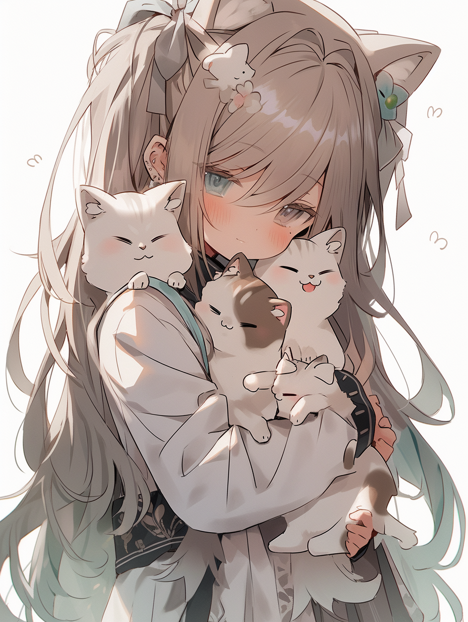 Neko Hug Hug Nekomimi Girl - Samidale_NFT Collection | OpenSea